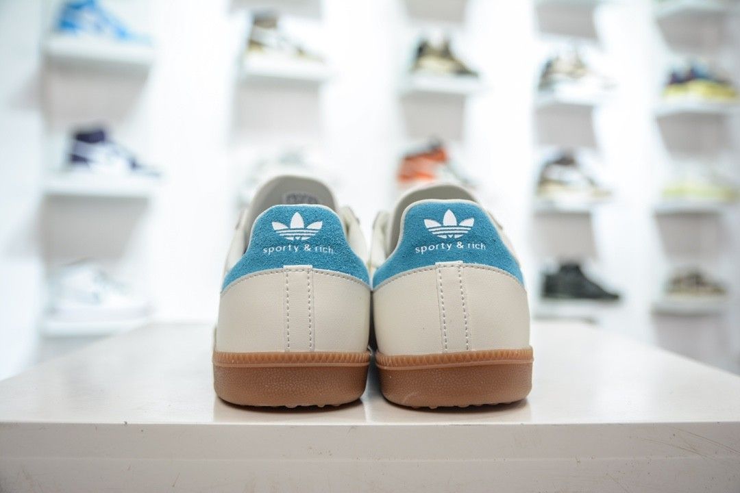 Sporty & Rich x Adidas Samba OG “Cream Blue” (2023) IE7096, Men's ...
