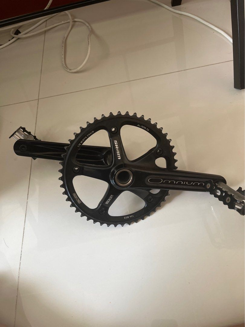 sram omnium full crankset no fades, Sports Equipment, Bicycles & Parts ...