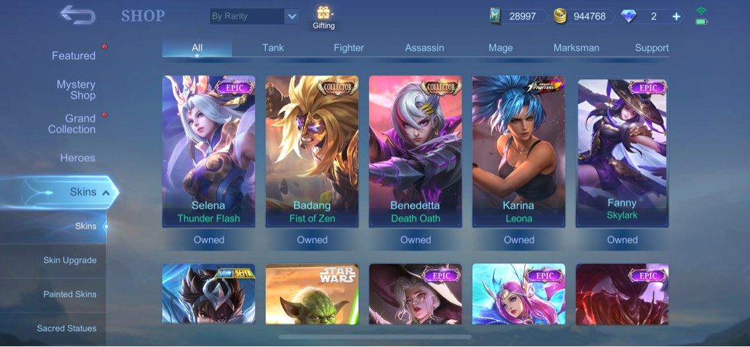 Stacked pro mobile legend account, Video Gaming, Gaming Accessories ...