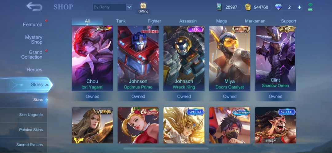 Stacked pro mobile legend account, Video Gaming, Gaming Accessories ...