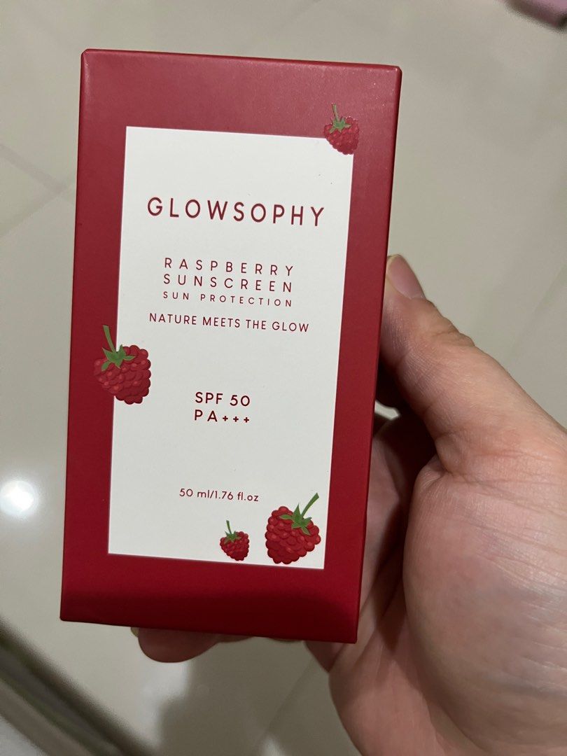 Sunscreen Glowsophy Raspberry Nature Meets The Glow, Kesehatan ...