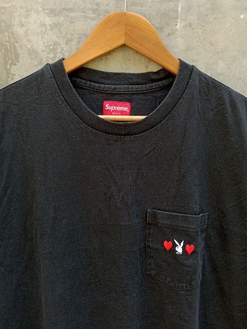 Supreme x Playboy Pocket Tee on Carousell