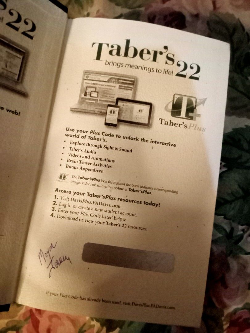Taber's Cyclopedic Medical Dictionary (22nd Edition, HB) on Carousell
