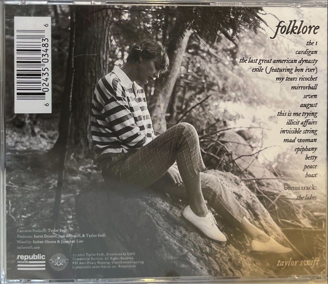 Taylor Swift: Folklore Deluxe Edition, Hobbies & Toys, Music & Media ...