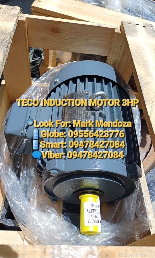 Teco Induction Motor 3HP, Commercial & Industrial, Industrial Equipment ...