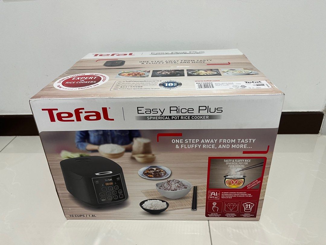 Tefal easy rice plus spherical pot rice cooker 1.8L, TV & Home ...