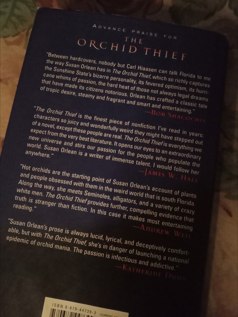 The Orchid Thief by Susan Orlean (HB, First Ed.), Hobbies & Toys, Books ...