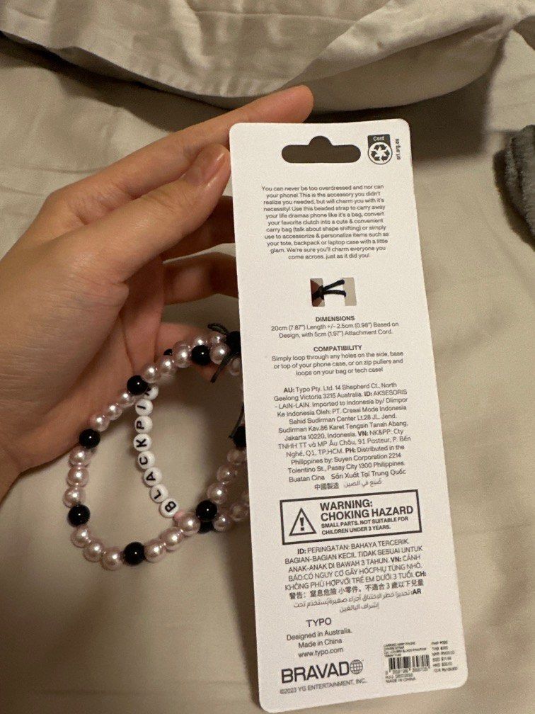 Typo x Blackpink Phone Strap, Everything Else on Carousell