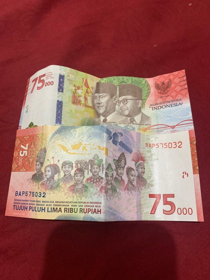 Uang 75.000 Tujuh Puluh Lima Ribu on Carousell