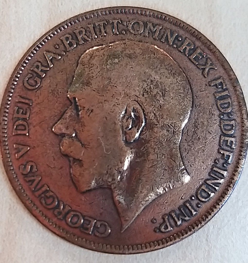 UK 1921 One Penny old coin, Hobbies & Toys, Memorabilia & Collectibles ...