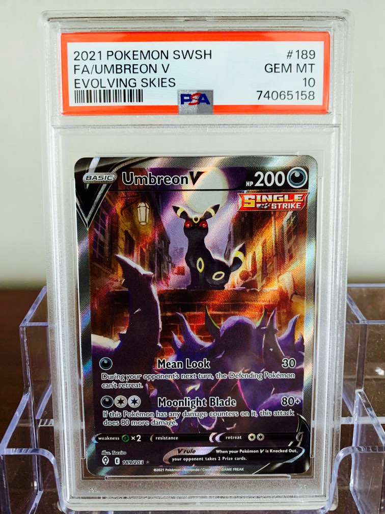 Umbreon V evolving skies psa 10 alt art aa, Hobbies & Toys, Toys ...