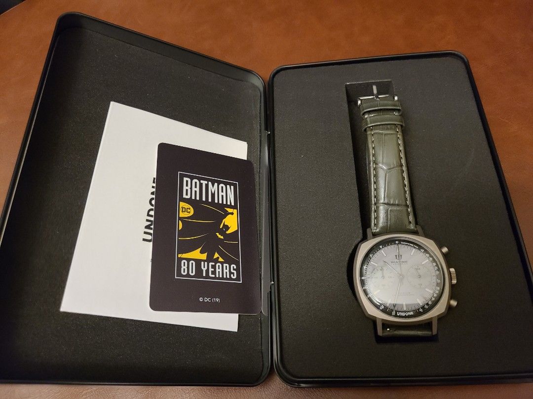 Undone x Batman Dark knight Bruce Wayne watch, 男裝, 手錶及配件, 手錶 - Carousell