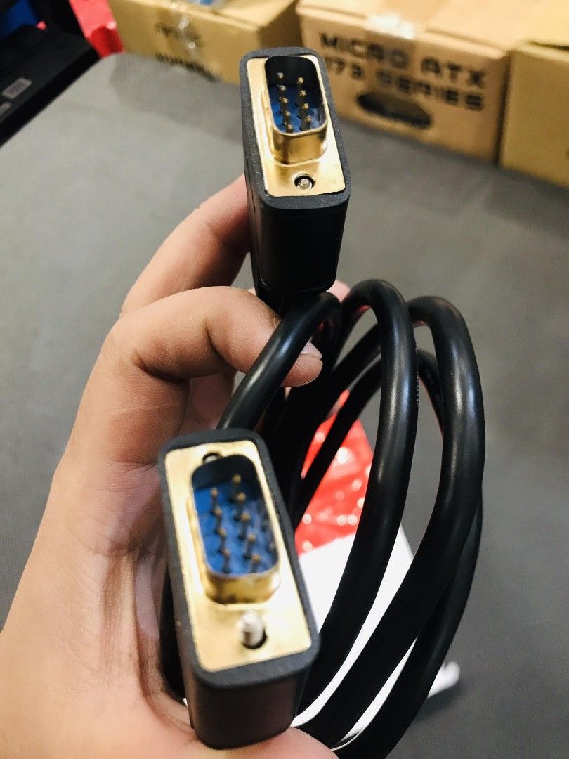 Unitek DB9 RS232 (9 PIN) Male to Male Serial Cable Black 1.5M Y-C702ABK ...