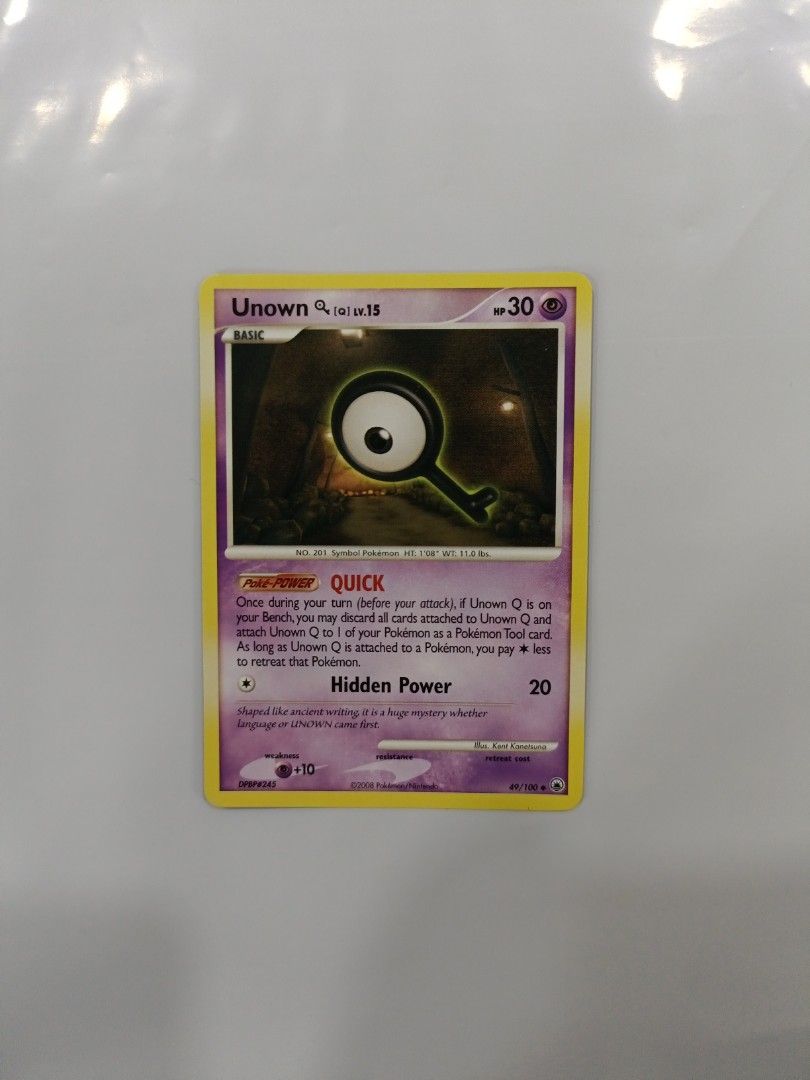 Unown Q Majestic Dawn, Hobbies & Toys, Toys & Games on Carousell