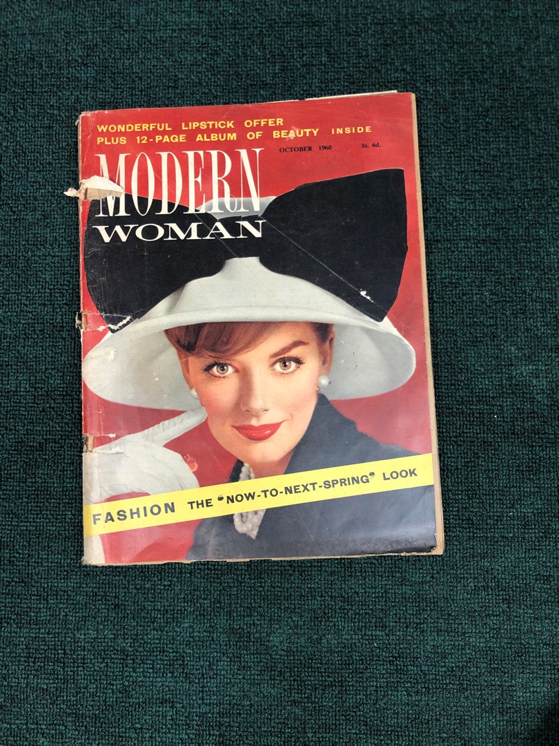 Vintage 1960 colour magazine fesyen Modern Woman, Hobbies & Toys, Books ...