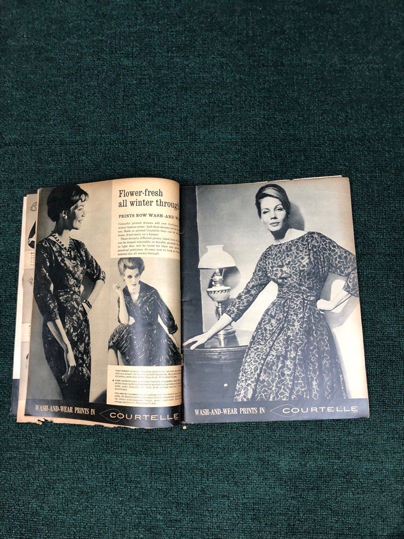 Vintage 1960 colour magazine fesyen Modern Woman, Hobbies & Toys, Books ...
