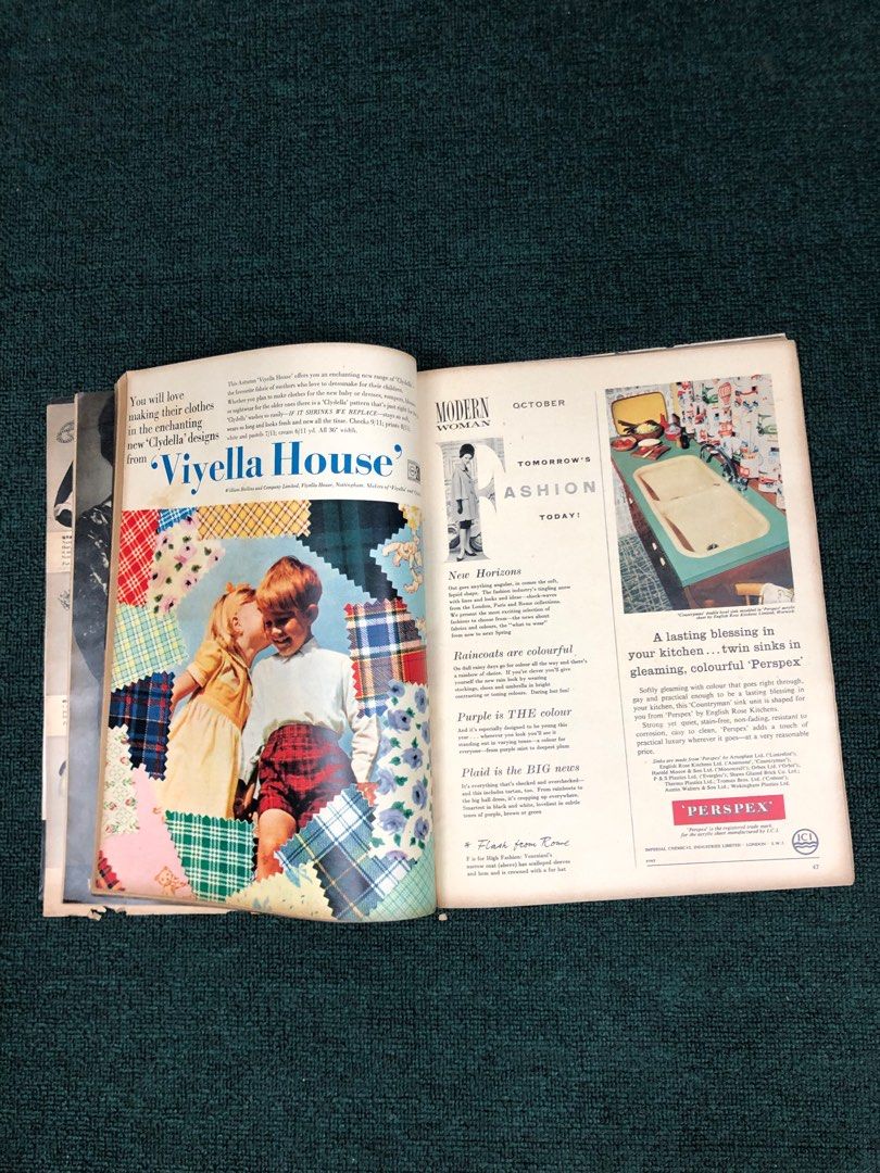 Vintage 1960 colour magazine fesyen Modern Woman, Hobbies & Toys, Books ...