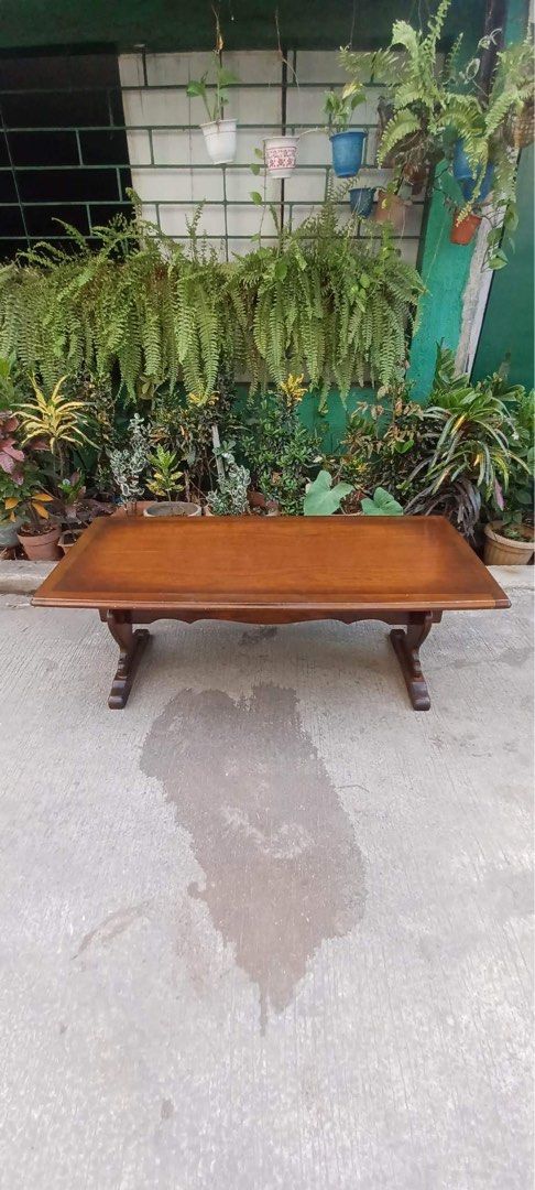 Vintage Center Table solid wood, Furniture & Home Living, Furniture ...