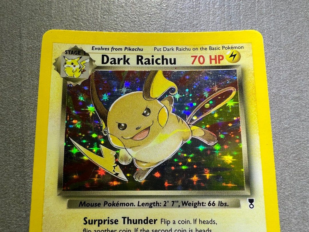 [Vintage] Dark Raichu Legendary Collection Pokemon Card, Hobbies & Toys ...
