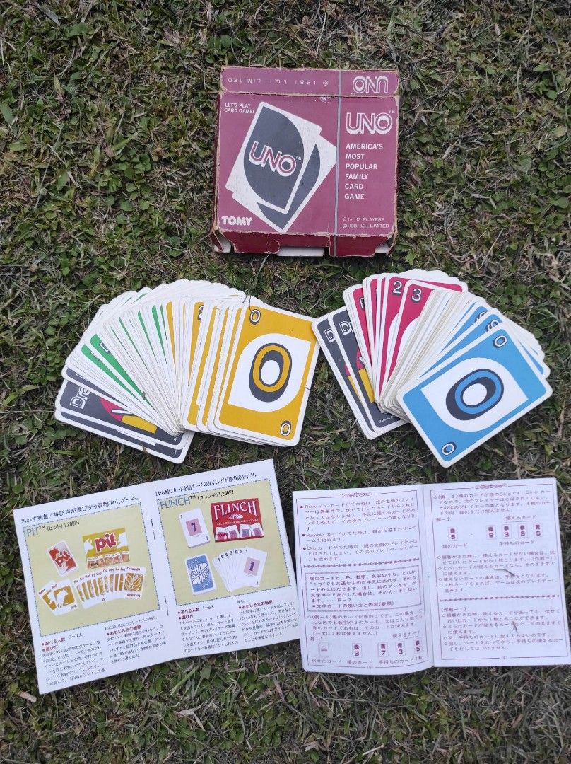 Vintage UNO Card Game By Tomy On Carousell Vintage UNO Card Game By Tomy On Carousell