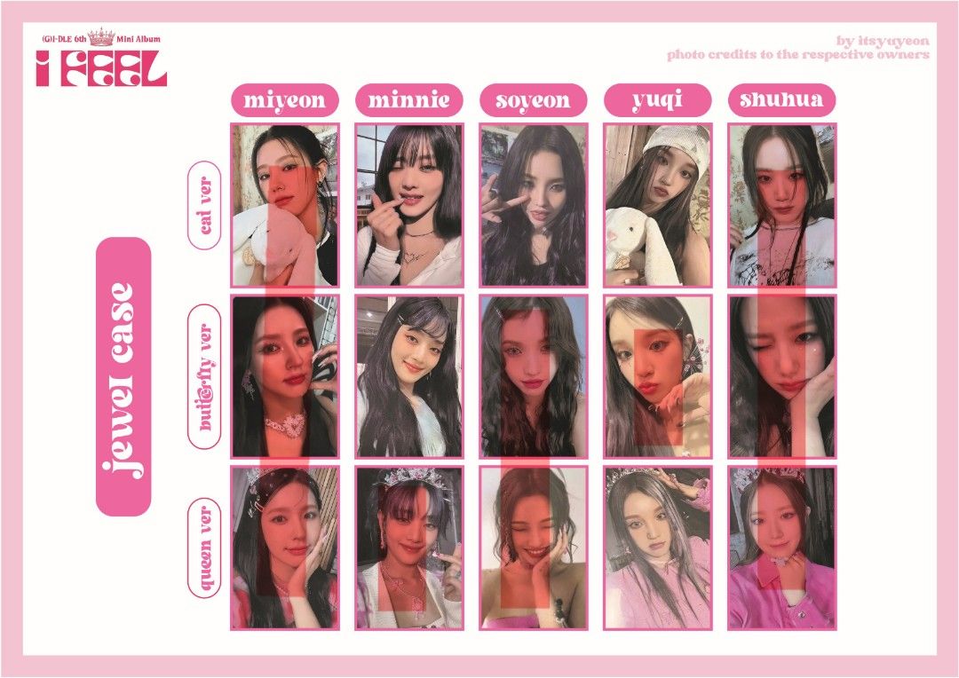 [WTB] GIDLE I FEEL JEWEL CASE PHOTOCARDS, Hobbies & Toys, Memorabilia ...