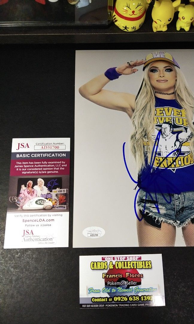 WWE / NXT / Wrestling - LIV MORGAN (JOHN CENA COSPLAY) JSA CERTIFIED ...