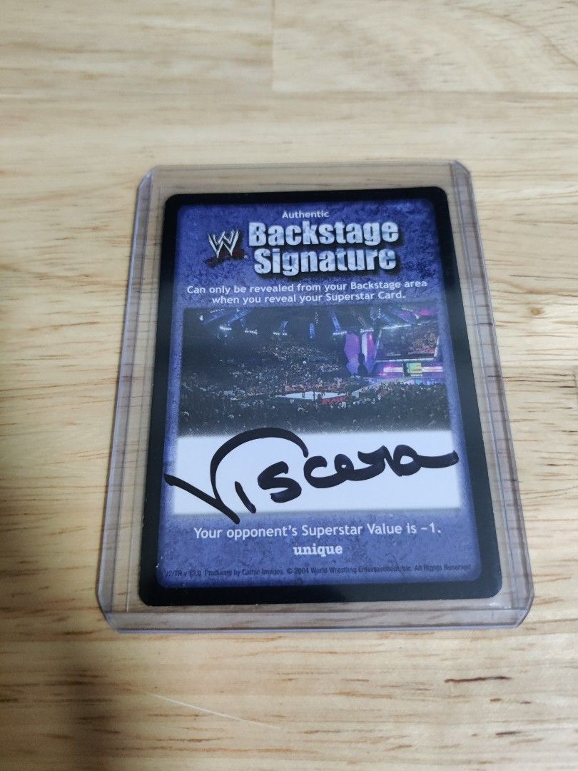 WWE WWF Raw Deal Cards Backstage Signature, Hobbies & Toys, Toys ...