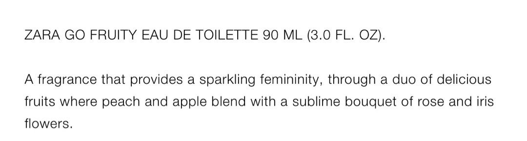 Zara Go Fruity 90ml, Beauty & Personal Care, Fragrance & Deodorants on ...