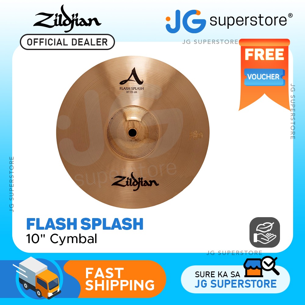 Zildjian A0310 A Series 10" Flash Splash Paper Thin Weight Cymbal with ...