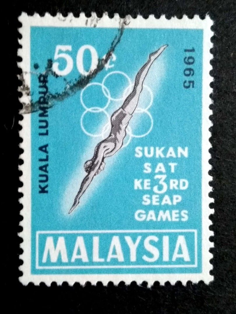 [2432] Malaysia 1965 3rd SEAP Games Kuala Lumpur 50c - 1v Used Stamp ...