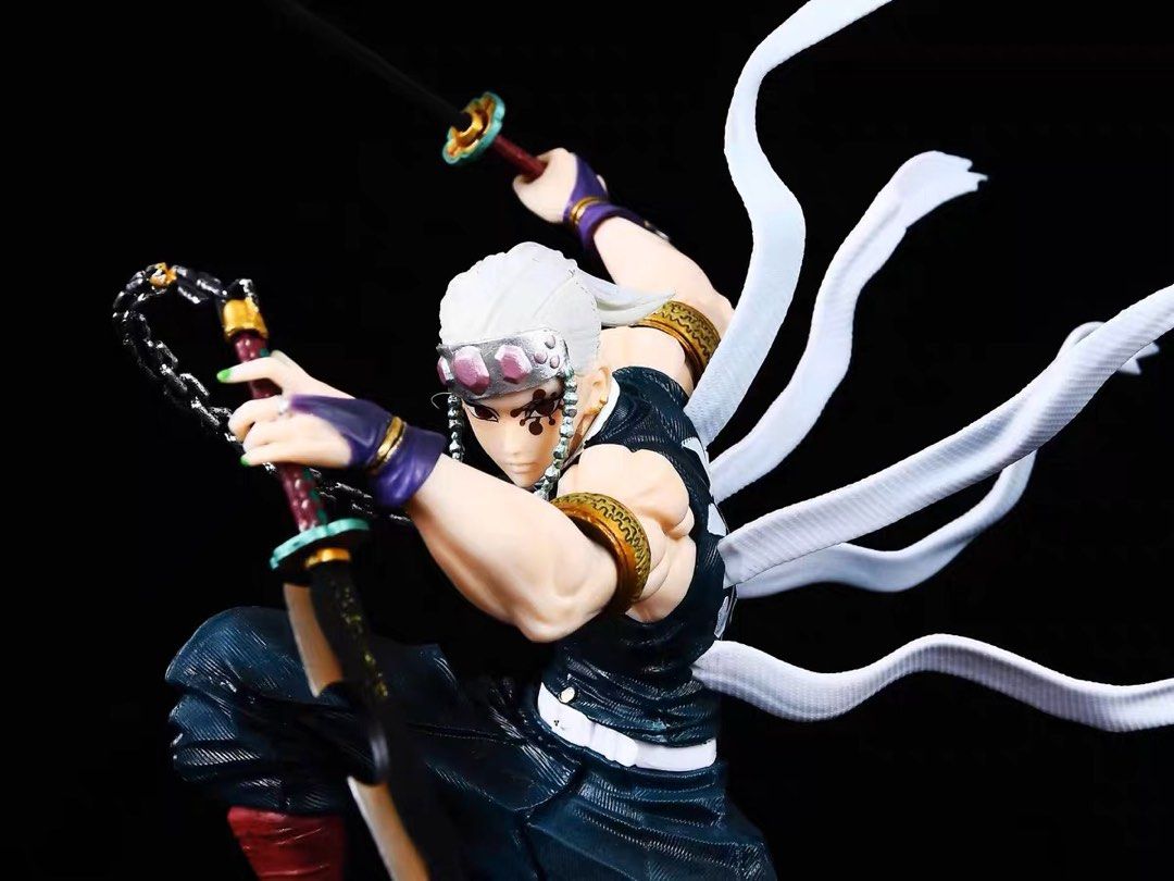 27CM Demon Slayer Sound Hashira Tengen Uzui Figure, Hobbies & Toys ...