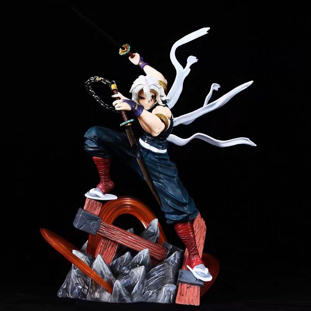 27CM Demon Slayer Sound Hashira Tengen Uzui Figure, Hobbies & Toys ...