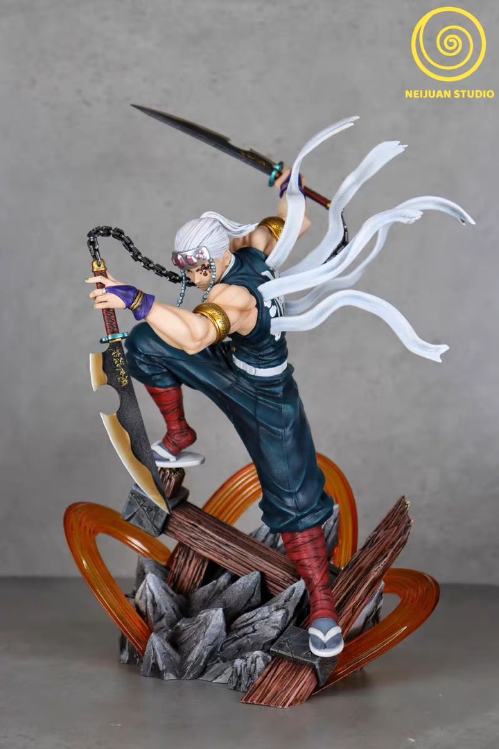 27CM Demon Slayer Sound Hashira Tengen Uzui Figure, Hobbies & Toys ...