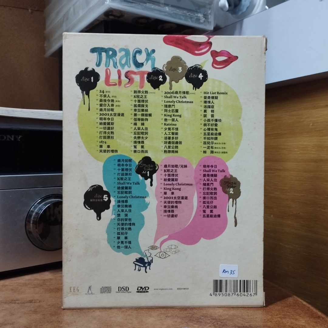 (5CD+2DVD) 陳奕迅 EASON CHAN SIGHT & SOUND, Hobbies & Toys, Music & Media, CDs & DVDs on Carousell