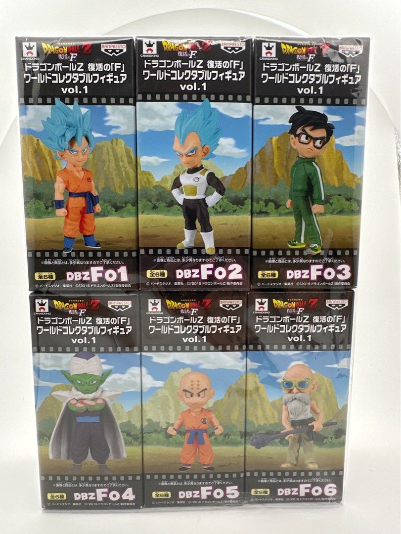 全新 金證 龍珠 Dragon Ball Z - WCF DBZ F01-F06 悟空 悟飯 比達 魔童 無閒 龜仙人, 興趣及遊戲, 玩具 & 遊戲類 - Carousell