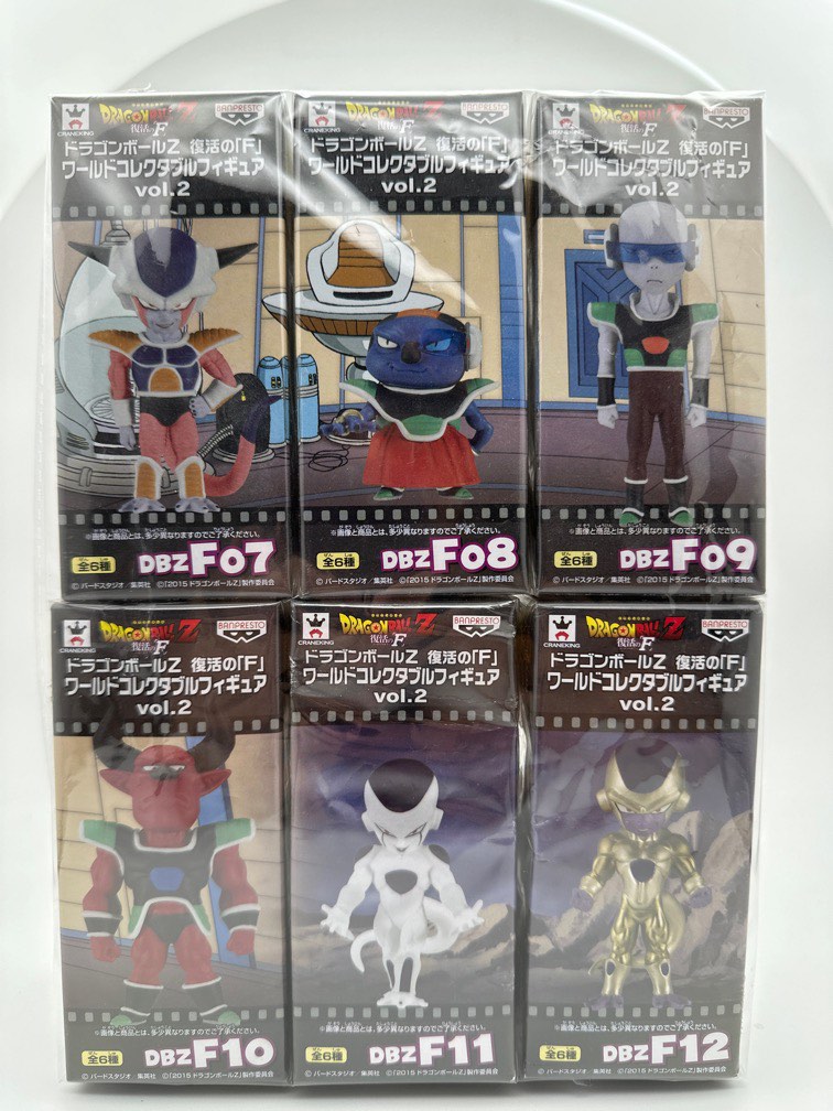 全新 金證 龍珠 Dragon Ball Z - WCF DBZ F07-F12 菲利, 興趣及遊戲, 玩具 & 遊戲類 - Carousell