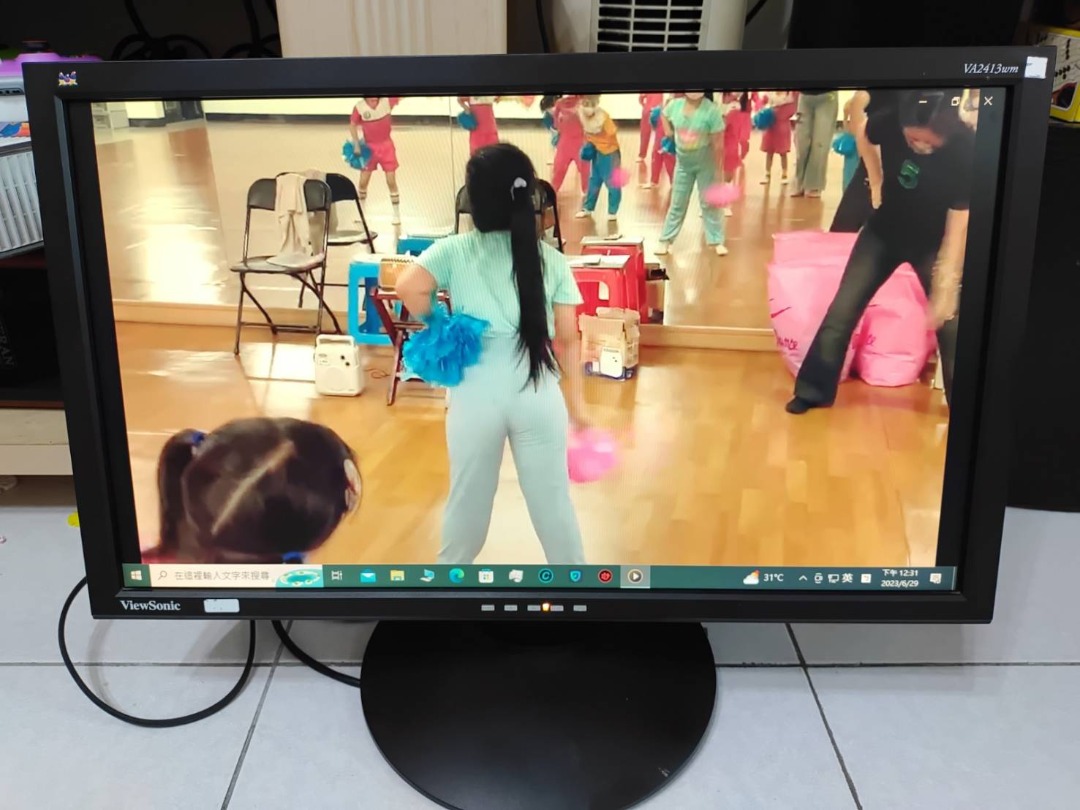 優派 三隻鳥 ViewSonic va2413wm 24吋液晶顯示器螢幕 輕微老化 全白底微偏黃 當零件機 停, 電腦及科技產品, 電腦周邊 ...