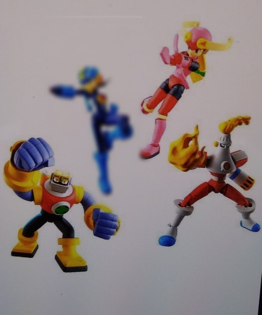 全新 bandai 食玩 smp kit makes pose exe 洛克人 蘿露 氣力人 小矮兵 火焰人 加農彈 mega man battle network Set vol 1 ...
