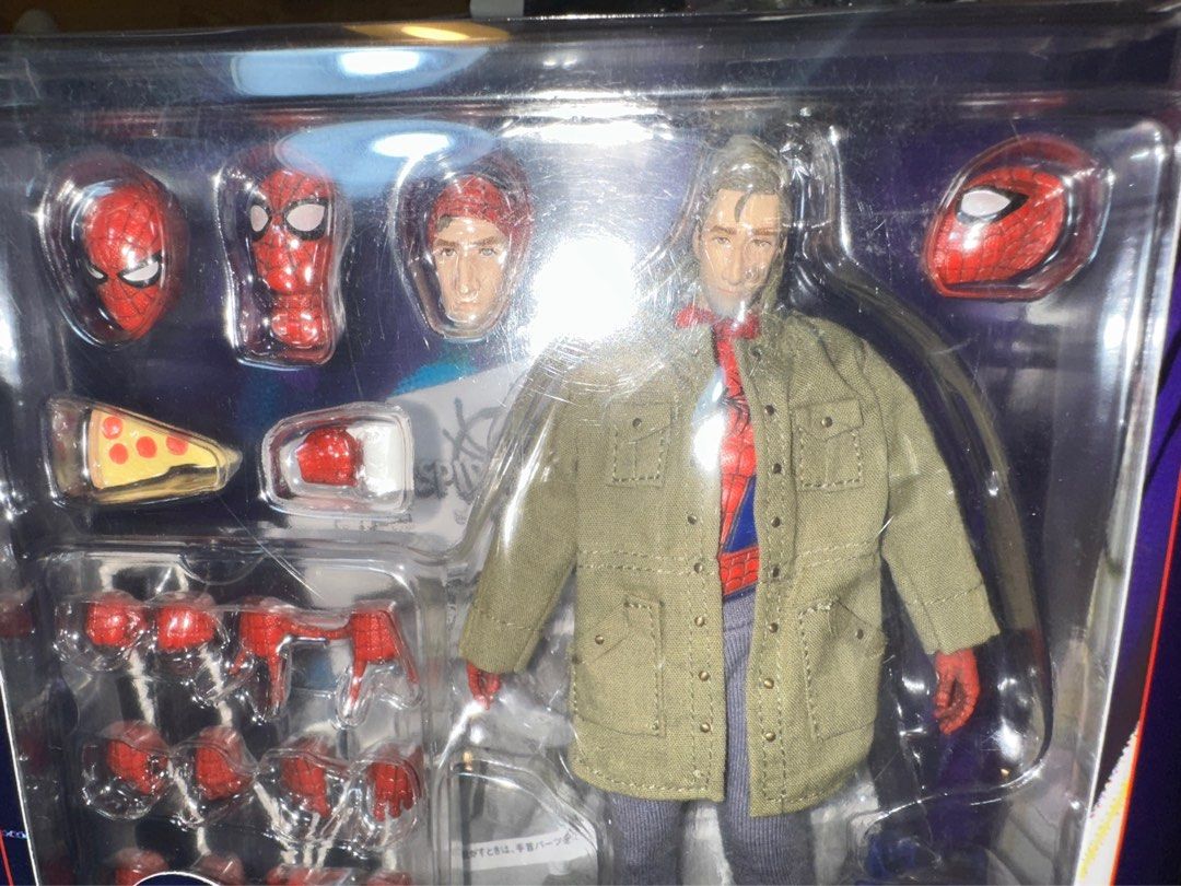 全新 Medicom MAFEX 109 Marvel Spiderman into the spider-verse Peter B ...