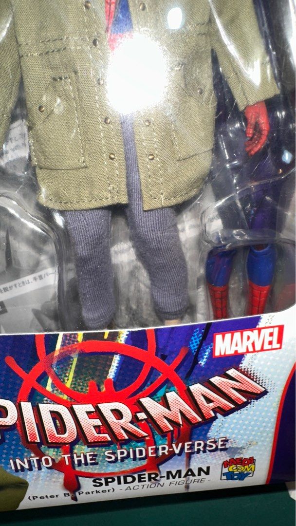全新 Medicom MAFEX 109 Marvel Spiderman into the spider-verse Peter B ...