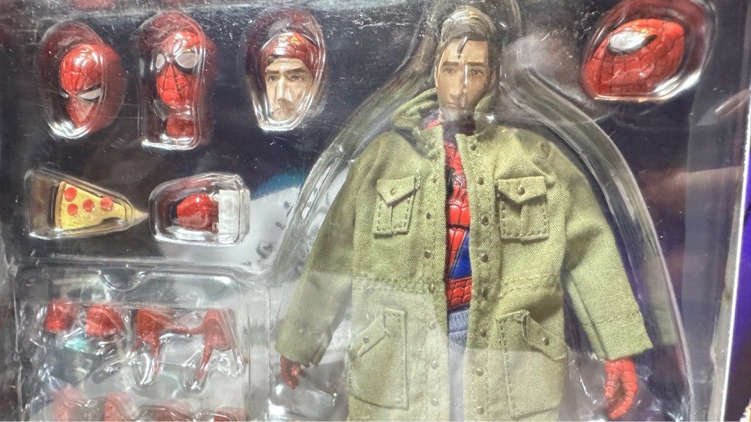 全新 Medicom MAFEX 109 Marvel Spiderman into the spider-verse Peter B ...