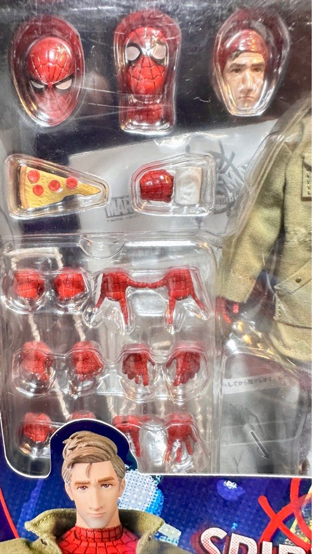 全新 Medicom MAFEX 109 Marvel Spiderman into the spider-verse Peter B ...