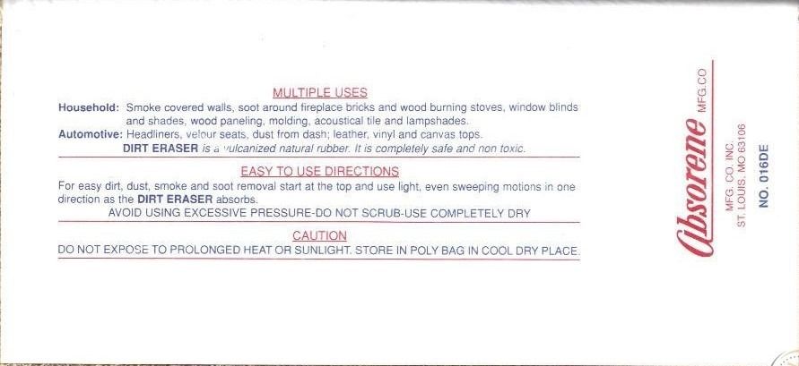 Absorene Dry Cleaning Sponge for Paper / Comics / Documents, Hobbies ...