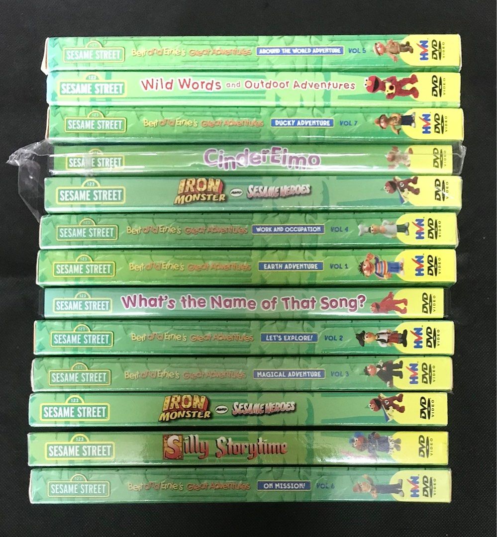 ALL 21 SESAME STREET DVD VIDEO, Hobbies & Toys, Music & Media, CDs ...