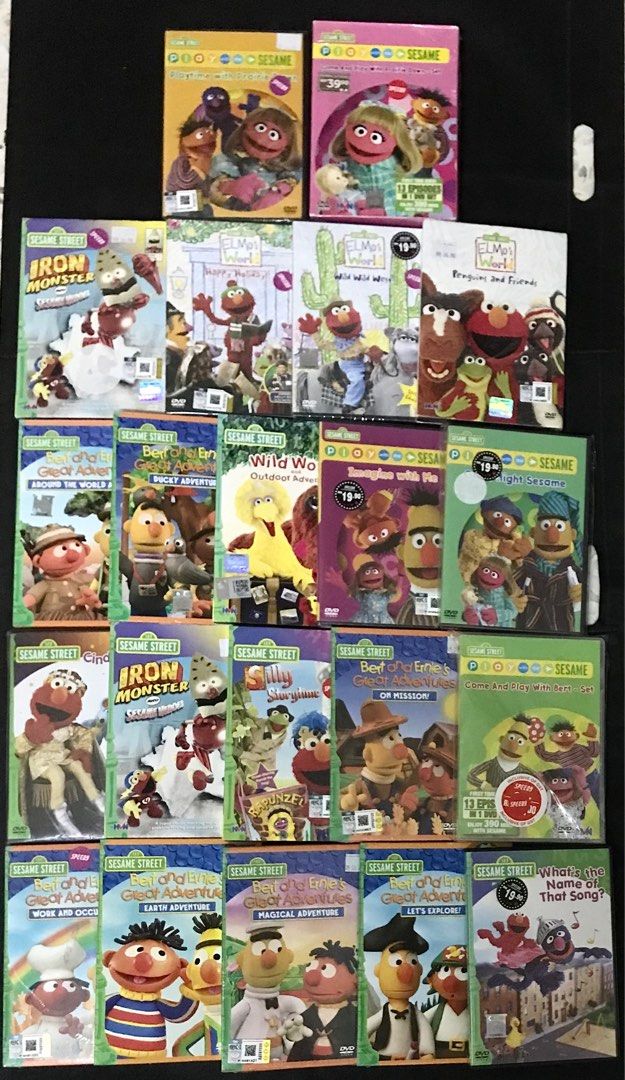 ALL 21 SESAME STREET DVD VIDEO, Hobbies & Toys, Music & Media, CDs ...