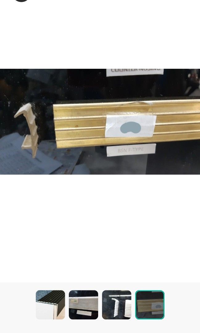 Aluminum ALUMINIUM Brass Bronze ANTI NON SLIP STAIR EDGE NOSING TRIM ...