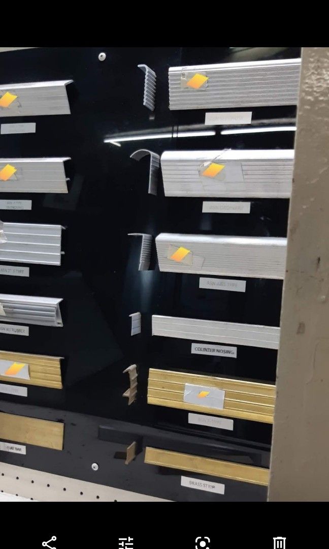 Aluminum ALUMINIUM Brass Bronze ANTI NON SLIP STAIR EDGE NOSING TRIM ...