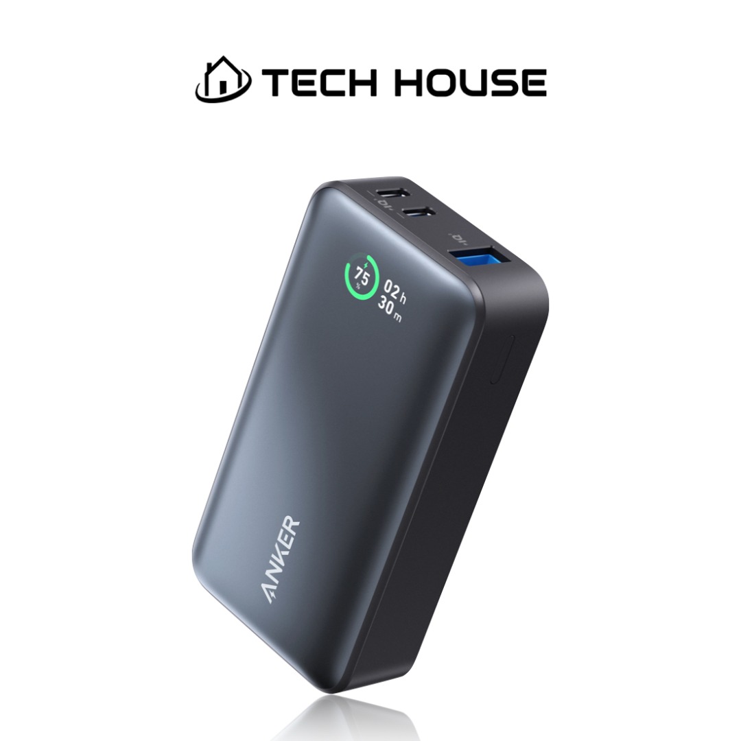 Anker 533 PowerCore 10000mAh 30W PD Power Bank PPS Charging 2 USB-C & 1 ...