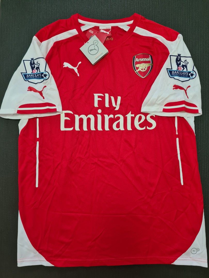 ARSENAL 2014-2015 AUTHENTIC PUMA HOME JERSEY, Hobbies & Toys ...
