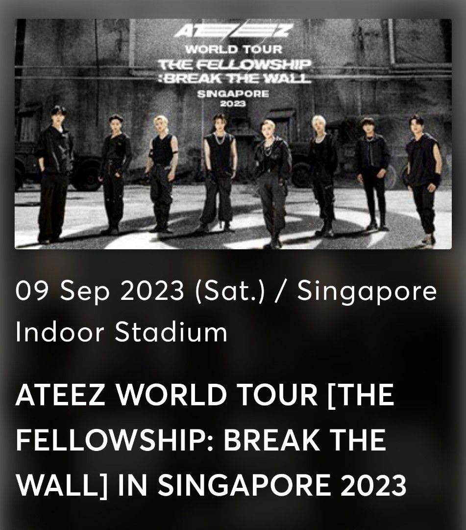 ATEEZ Show Ticket, Tickets & Vouchers, Event Tickets on Carousell
